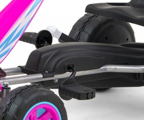Šlapací motokára Viper růžová