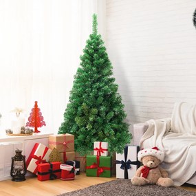 Costway Christmas Tree Umělý vánoční stromek s kovovým stojanem 150-240 cm