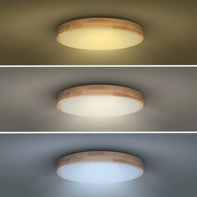 Solight LED osvětlení s dálkovým ovladačem Solid Oak, 60W, 4200lm, 51cm, změna chromatičnosti, stmívatelné