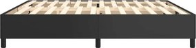 Rám postele s boxspringem černá 200 x 200 cm umělá kůže 3121065