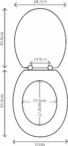 Dřevěné WC prkénko, 100% bambus