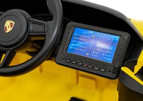 Elektrické autíčko Porsche Spyder RS ​​718 MP4 žluté
