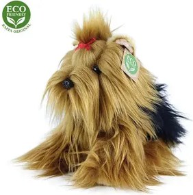 RAPPA Plyšový pes Jorkšírský teriér sedící 23 cm / ECO-FRIENDLY / od 0