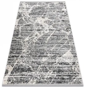 Moderní koberec TULS strukturální, střapce 51322 Mramor šedá / slono velikost 180x270 cm | krásné koberce cz