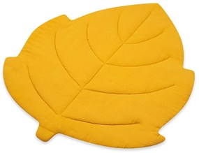NEW BABY mušelínová hrací deka Leaf žlutá