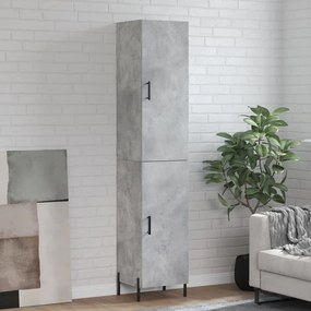 Skříň highboard betonově šedá 34,5x34x180 cm kompozitní dřevo 3198797