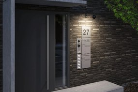 P 94773 LED venkovní nástěnné svítidlo Smart Home Zigbee Kikolo RGBW IP65 90mm RGBW+ 6,2W 230V antracit umělá hmota/hliník - PAULMANN