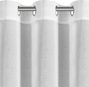 ZÁCLONA NA KROUŽCÍCH ARTEMIDA 350X145 CM BÍLÁ