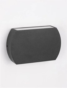NV 9492630 Venkovní nástěnné svítidlo PARRIS antracitový hliník a čiré sklo LED 7.7W 3000K 220-240V 253st. IP65 - NOVA LUCE