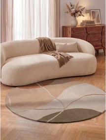 Starorůžový vlněný kulatý koberec ø 200 cm Arteo – Villeroy&amp;Boch
