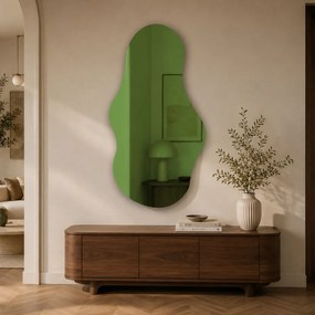 Zelené zrcadlo Base B44 40×76