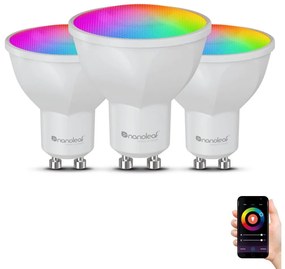 Nanoleaf SADA 3x LED RGBCW Stmívatelná žárovka ESSENTIALS GU10/5W/230V 2700-6500K CRI 90 NL0040