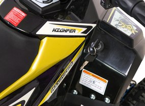 Ramiz Čtyřkolka na baterie E-STAR žlutá 35 km/h + motor 1000W + nafukovací kola + nastavení sedadla
