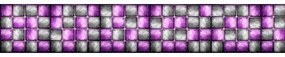 DIMEX | Fototapeta do kuchyně Kovové kachličky KI-350-078 | 350 x 60 cm | fialová, metalická, šedá