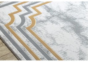 Luxusní kusový koberec akryl Mramor žlutý 160x230cm