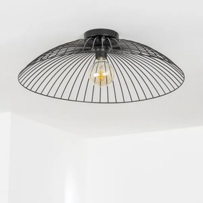 Brilagi - LED Přisazený lustr CERIA WIRE 1xE27/40W/230V pr. 60 cm černá