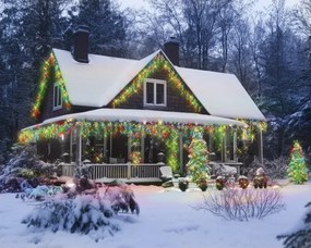 Venkovní LED světýlka s rampouchy 400 LED vícebarevné