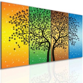 Malvis ® Obraz strom roční období III Velikost: 100x50 cm