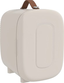 HOMCOM Mini lednička 4 l Malá kosmetická lednička s funkcí chlazení a ohřevu, přenosná kosmetická lednička na kosmetiku, nápoje, ovoce, smetanu bílá