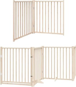Zábrana pro psy s dvířky skládací 12 panelů 960 cm topol 3155728