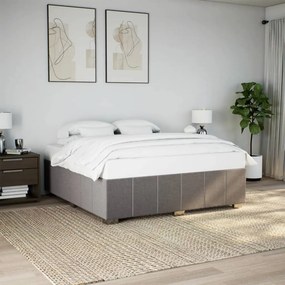 Rám postele bez matrace taupe 180 x 200 cm textil 3284857