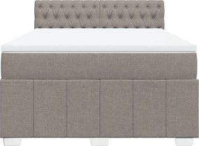Box spring postel s matrací taupe 160x200 cm textil 3289430