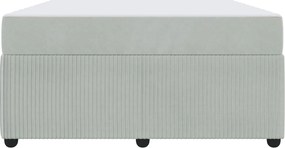 Rám postele Světle šedá 160 x 200 cm textil 3398412