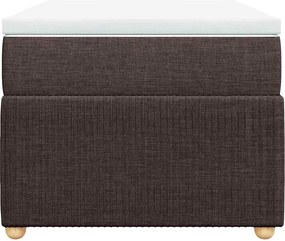 Box spring postel s matrací tmavě hnědá 80x200 cm textil 3285528