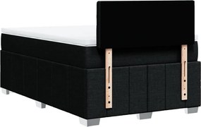 Box spring postel s matrací černá 120x190 cm textil 3287023