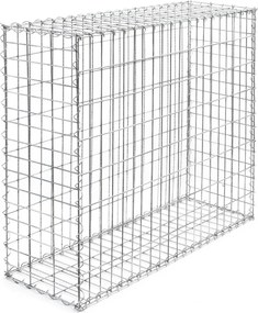 Gabionový koš Wiltec – 100 × 80 × 30 cm (61071)