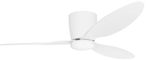 Stropní ventilátor Veneti CCT bílé/bílé s LED stmívatelný