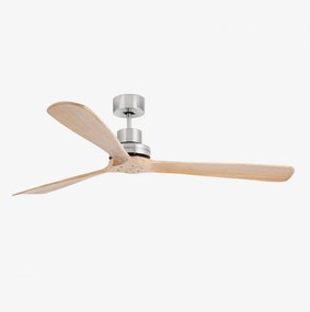 FARO 33504DC LANTAU XL, nikl/borovice, stropní ventilátor s DC motorem - FARO