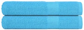 Saunové osušky FROGN 2 ks tyrkysové 80x200 cm 360 g/m² 136983