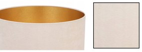 Závěsné svítidlo MEDIOLAN, 1x světle béžové/zlaté textilní stínítko, (výběr ze 2 barev konstrukce), (fi 40cm)