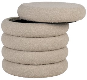 House Nordic Béžový pouf BROOKLYN s úložným prostorem 1501223