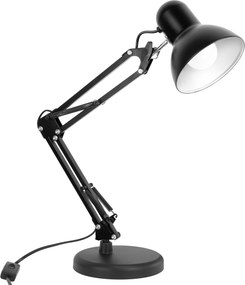 Toolight Toolight, JNH043-1TD, stolní lampa 2v1 s podstavcem a svorkou, 1× E27, černá, OSW-56234