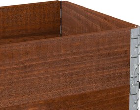 Zahradní truhlík hnědý 100 x 50 cm masivní borové dřevo 3295394
