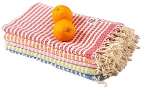 Bavlněná osuška a ručník Portokala II - oranžová sada