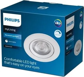 Philips Sparkle bílá / Podhledové LED svítidlo / 3x5W / 350 lm / 2700K