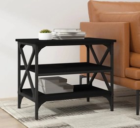 vidaXL Odkládací stolek 55 x 38 x 45 cm kompozitní dřevo [823332] Barva: Černá