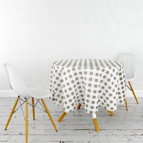 Ubrus PVC kulatý DC-1085C – Venkovská kostka(různé velikosti)