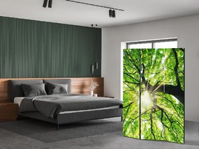 Paraván strom se slunečními paprsky Rozměr: 135 x 180 cm