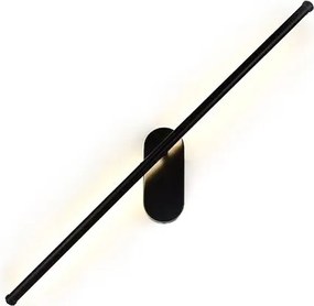 Toolight - LED nástěnná koupelnová lampa nad zrcadlo 92cm 12W 640lm APP372-1W, černá, OSW-09754