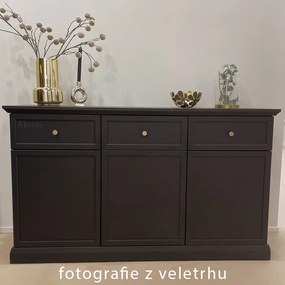 Obývací stěna LUCCA c | 3 díly | černá