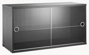Vitrína's posuvnými skleněnými dvířky String System