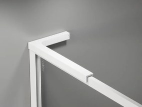 Mexen Kioto-F L, sprchová zástěna s rámem 65 x 202 cm, 8 mm čiré sklo, bílý profil, 800-065-174-20-00