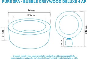 Marimex Pure Spa Bubble Greywood Deluxe 4 11400254