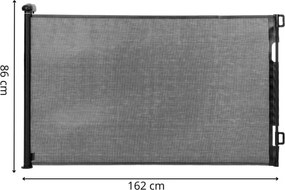 Bezpečnostní zábrana rolovací 7-80 cm SPRINGOS HA7525 černá
