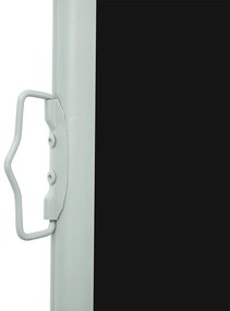 Zatahovací boční markýza / zástěna na terasu 100 x 300 cm černá - Default Title