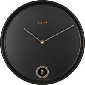 XXXLutz NÁSTĚNNÉ HODINY černá 30 cm Karlsson - Nástěnné hodiny - 007143018301